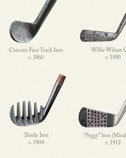 Golf Poster, Evolution of the Golf Club, Golfer Gift, Golf Wall Art ...
