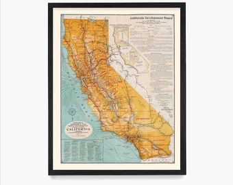 California Beer Map Art Print CA Beer Art Print Craft Beer - Etsy