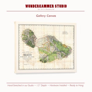 Maui Map, Vintage Maui Map 1885, Hawaii Map, Maui Art, Hawaii Art, Maui ...