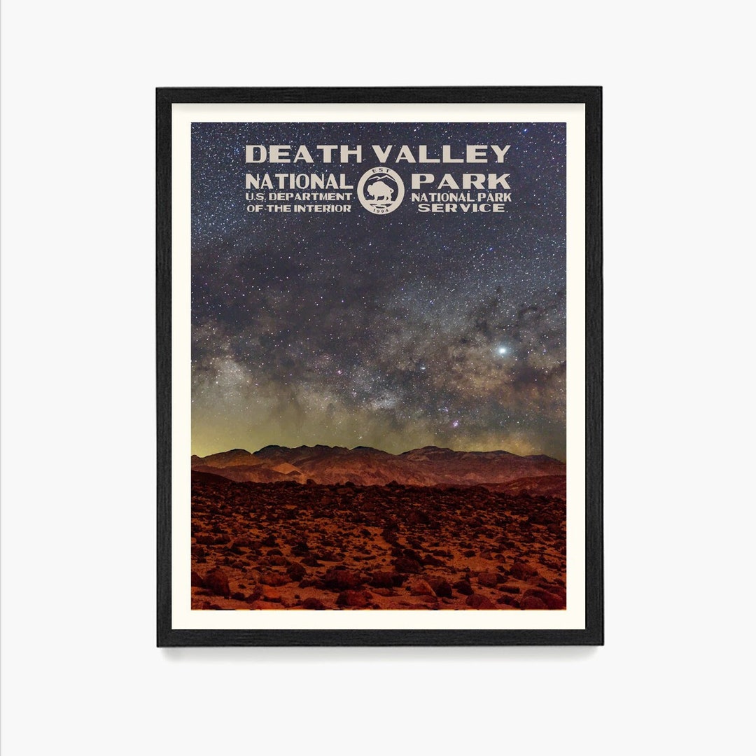 Death Valley National Park Poster, Death Valley National Park Art ...
