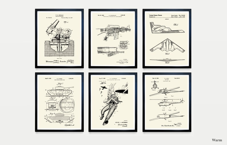 Military Patent Poster Military Wall Art Armed Forces Gift - Etsy