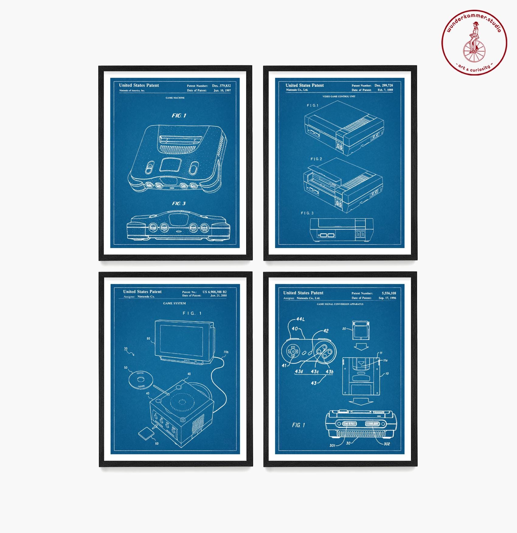 Video Game Console Patent Art Print: Gamer Room Decor - Etsy