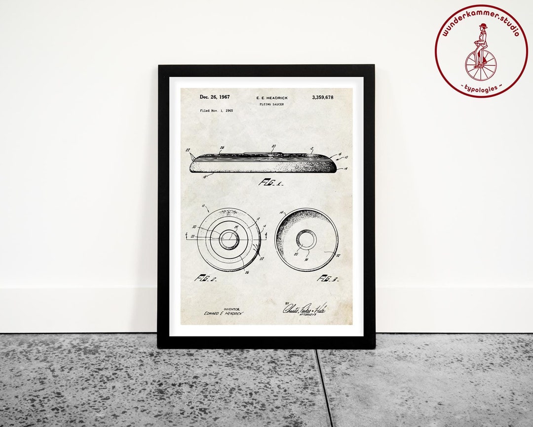 Frisbee Patent Poster, Ultimate Frisbee Gift, Disc Golf Wall Art - Etsy