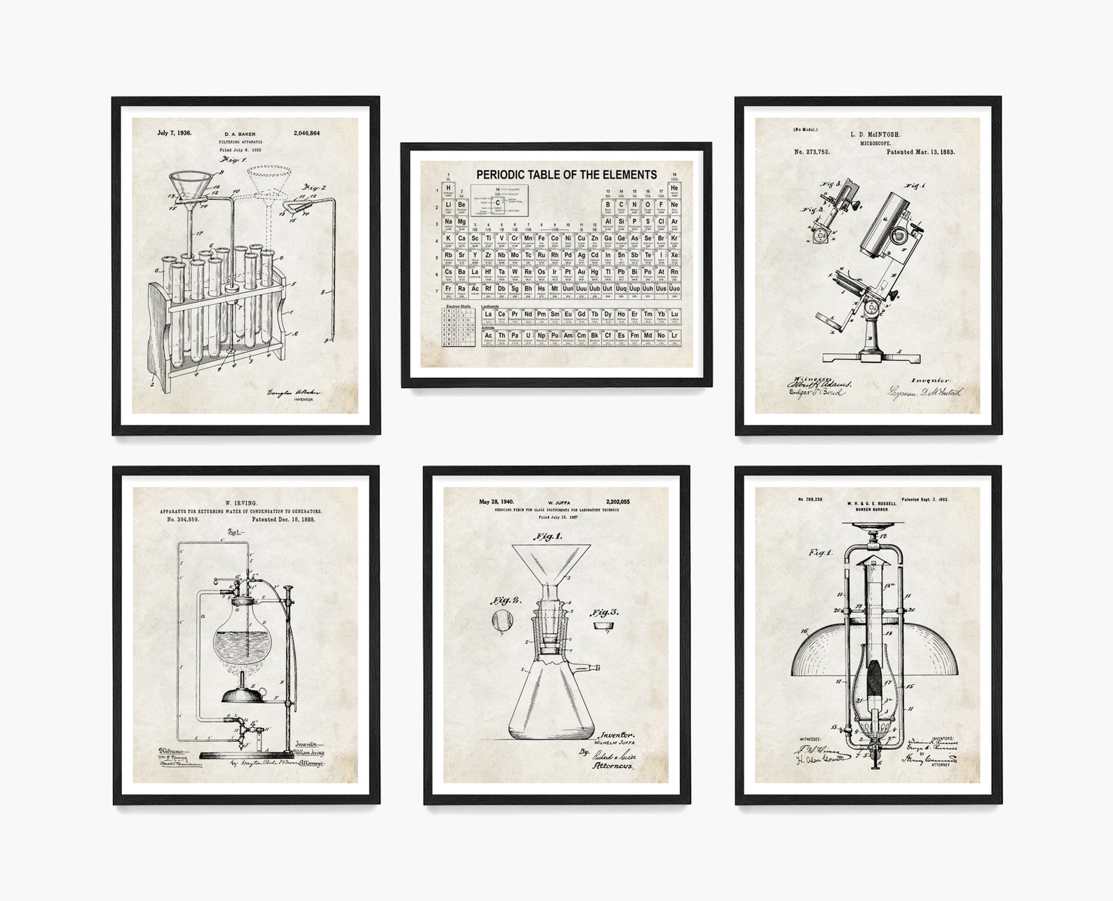 Science Patent Print Wall Art Science Poster Chemistry - Etsy