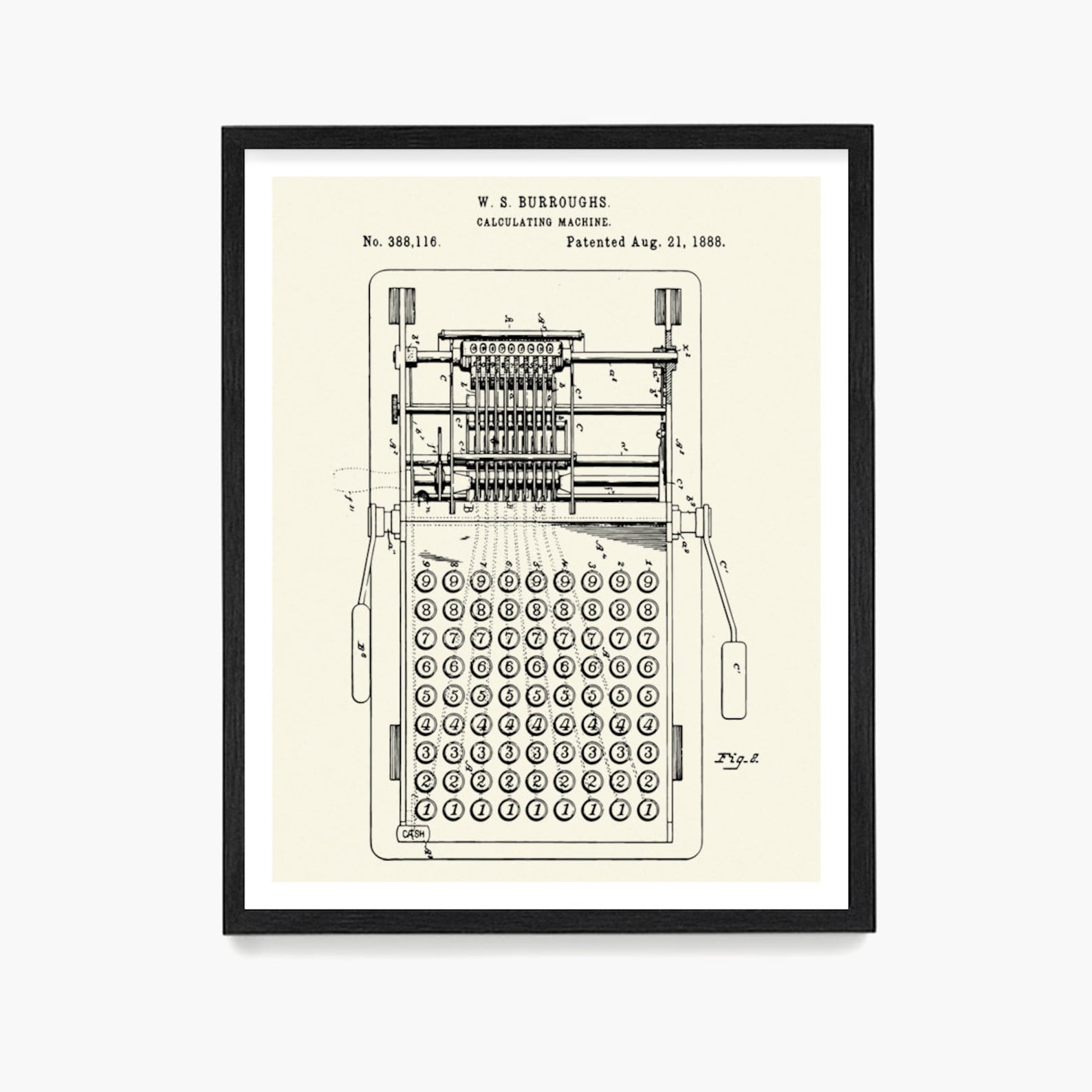 Calculator Patent Poster Math Poster Math Patent Mathlete - Etsy UK
