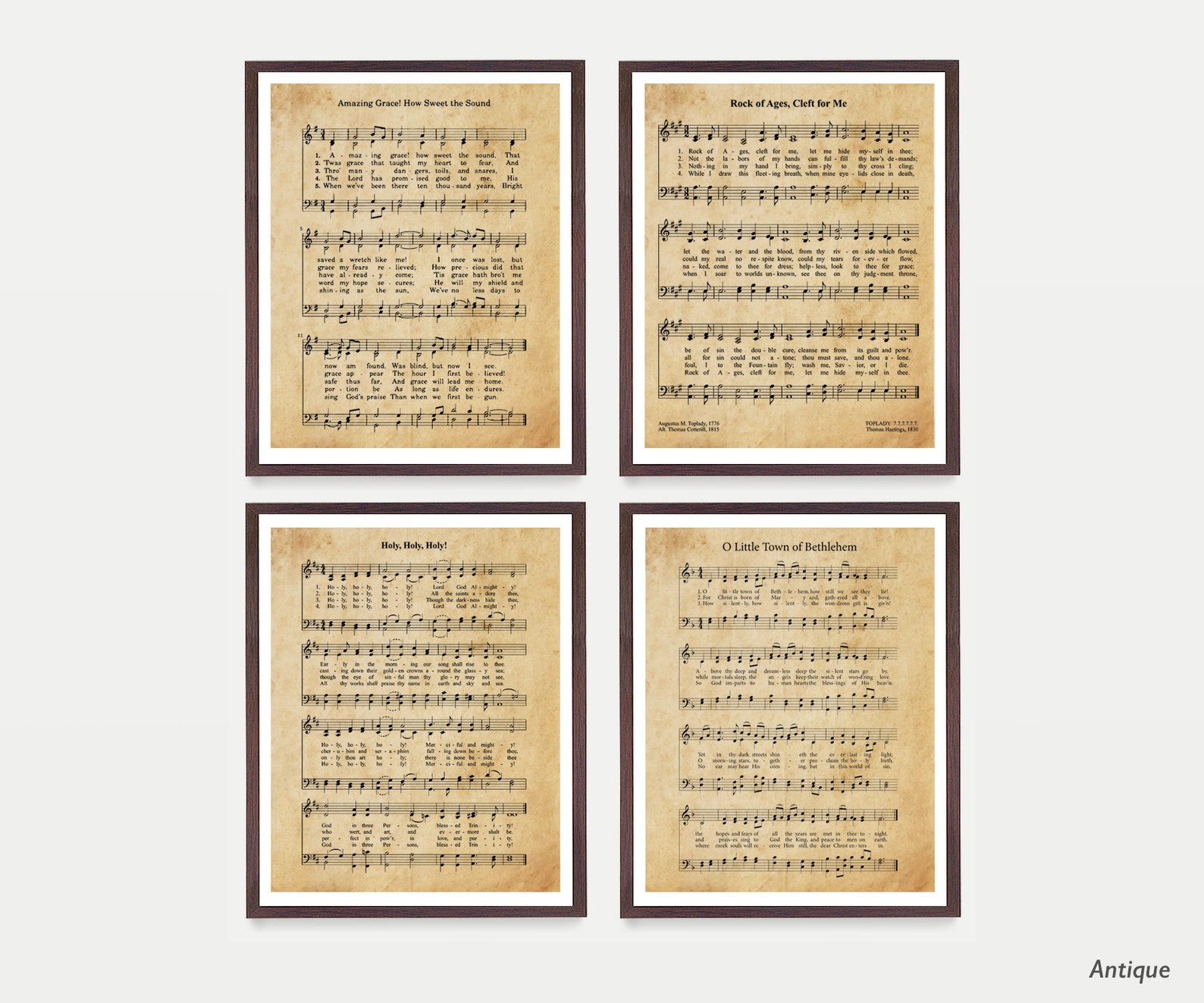 Hymnal Art Print Set Hymn Poster Music Decor Music Print | Etsy