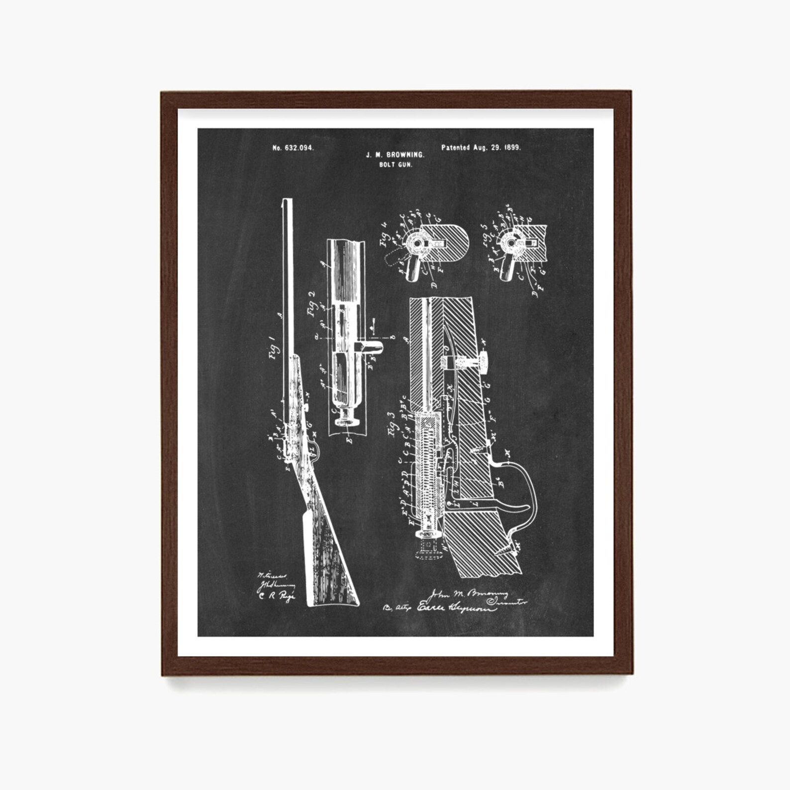 Rifle Patent Art Gun Patent Print Bolt Gun Gun Poster Gun | Etsy