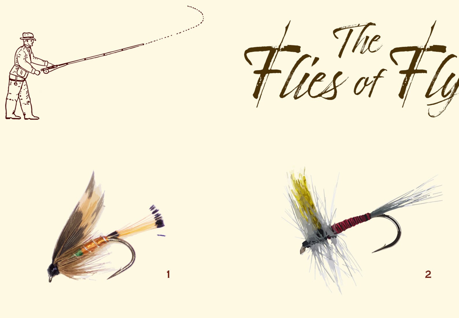 The Flies of Fly Fishing Poster Fly Fishing Wall Art - Etsy