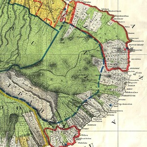 Maui Map, Vintage Maui Map 1885, Hawaii Map, Maui Art, Hawaii Art, Maui ...