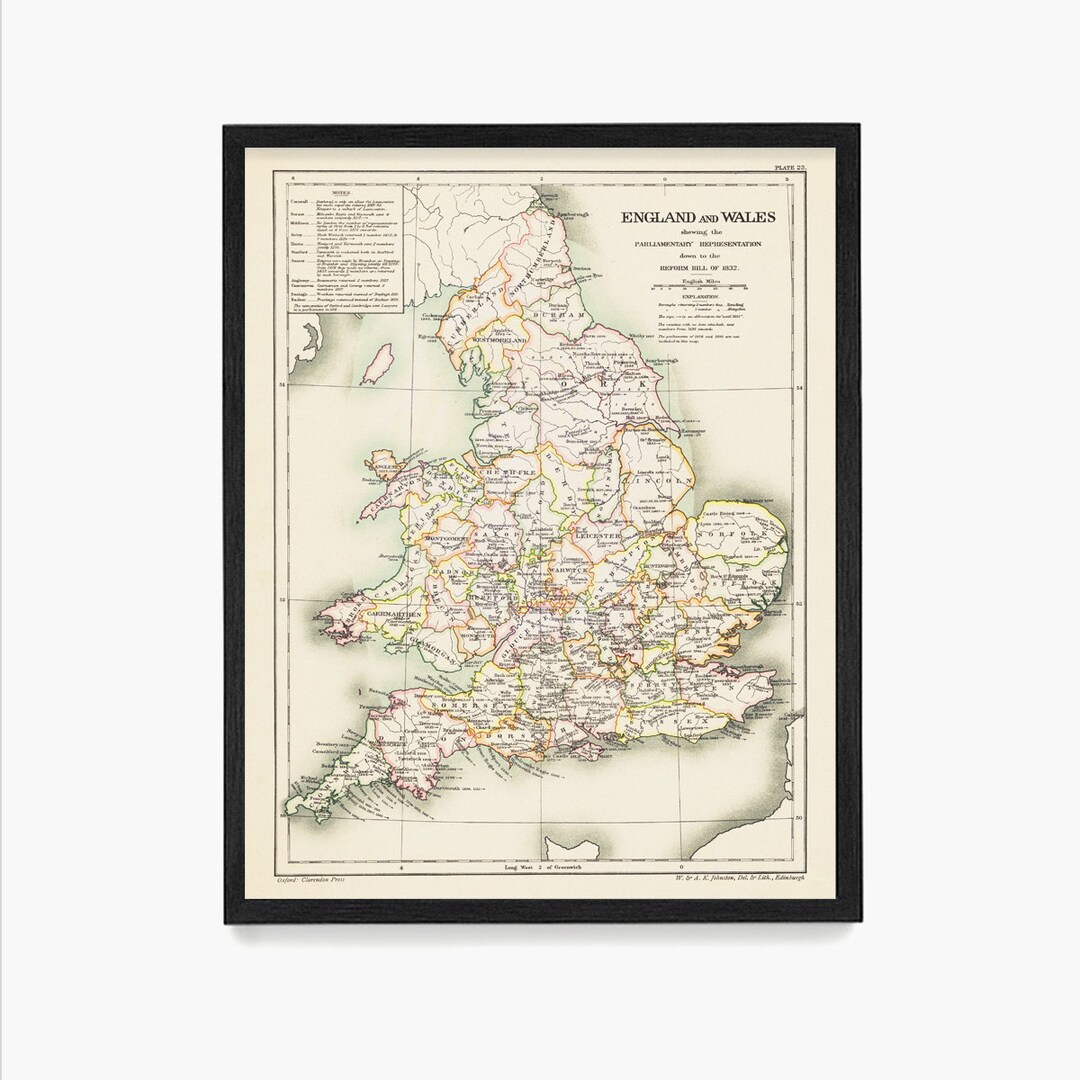 England Map, England and Wales, Wales Map, England Art, England Poster ...