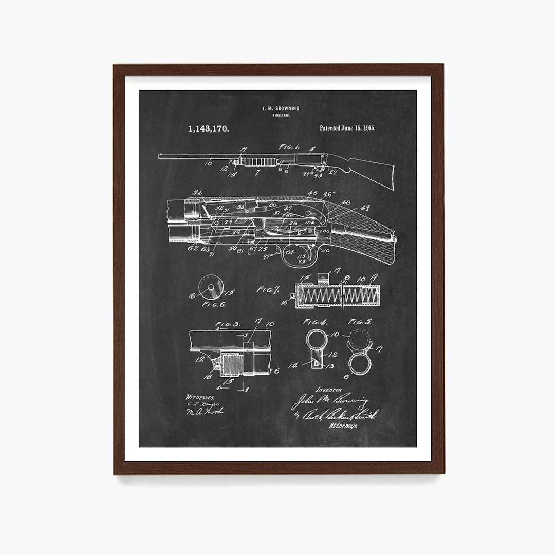 Shotgun Patent Poster, Shotgun Art, Gun Decor, Gun Gift, Shotgun Gift ...