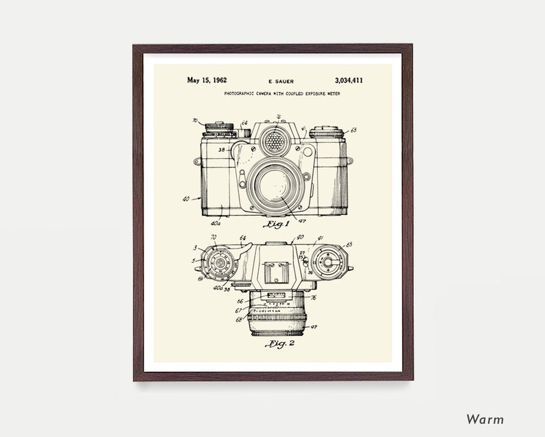 Camera Poster Camera Art Camera Patent Art FIlm Camera | Etsy