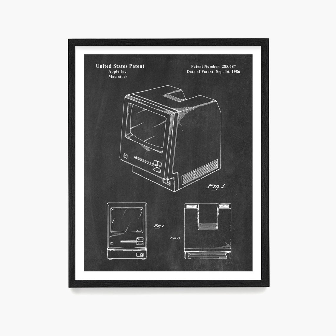 Vintage Computer Patent Art Print: Apple Macintosh - Etsy