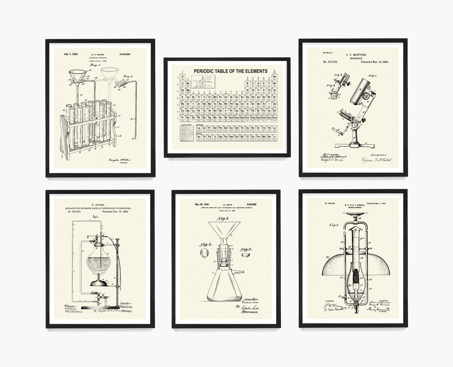 Science Patent Print Wall Art Science Poster Chemistry - Etsy