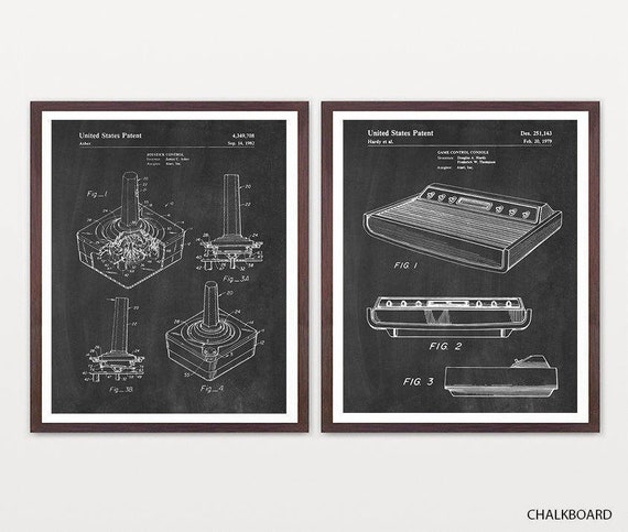 Video Game Patent Poster Video Game Patent Wall Art Gamer | Etsy
