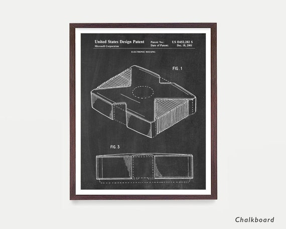 Video Game Console Patent Poster Video Game Wall Art Gamer - Etsy