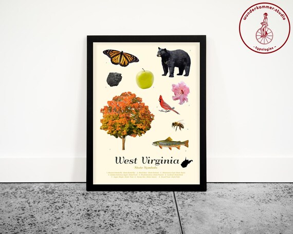 Virginia State Symbols List Virginia State Tourist Map With Landmarks,