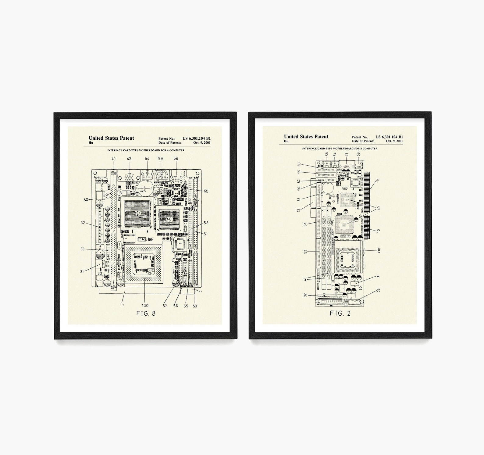 Motherboard Patent Poster Computer Wall Art Tech Decor | Etsy
