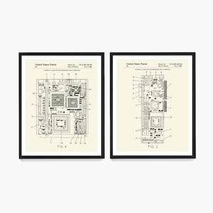Motherboard Patent Poster, Computer Wall Art, Tech Decor, Computer Gift ...