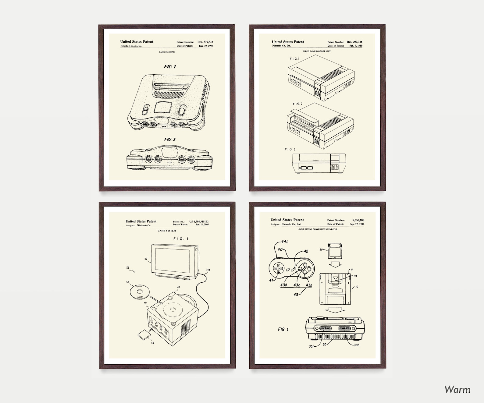 Video Game Patent Poster Video Game Wall Art Gamer Gift E - Etsy