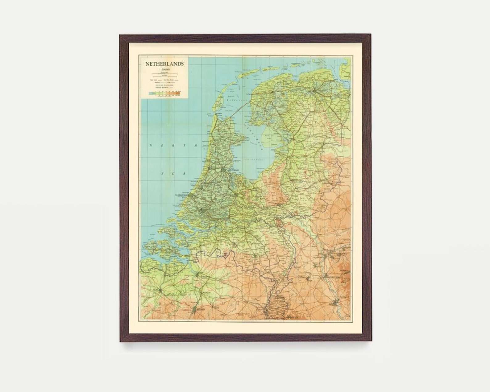 Netherlands Map Netherlands Map Art Map Decor Netherlands | Etsy