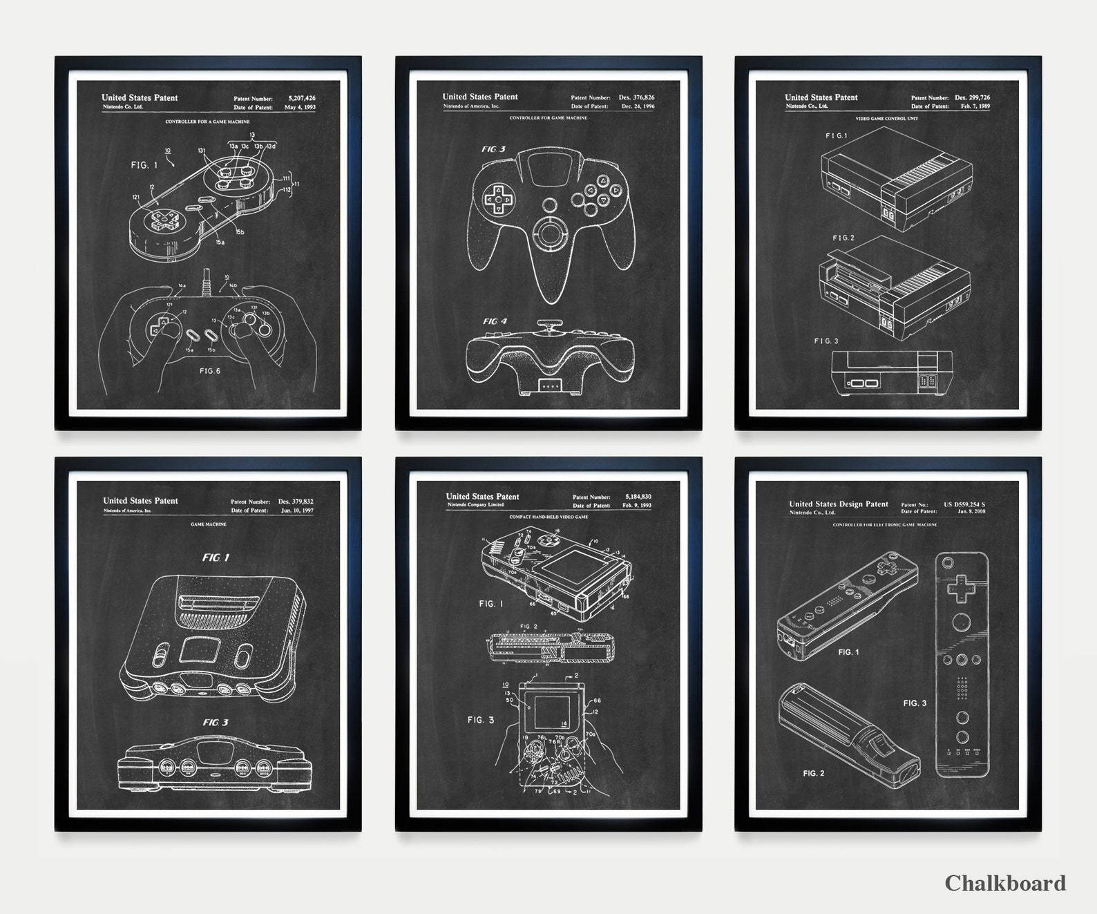 Video Game Patent Poster Video Game Wall Art Gamer Gift E - Etsy