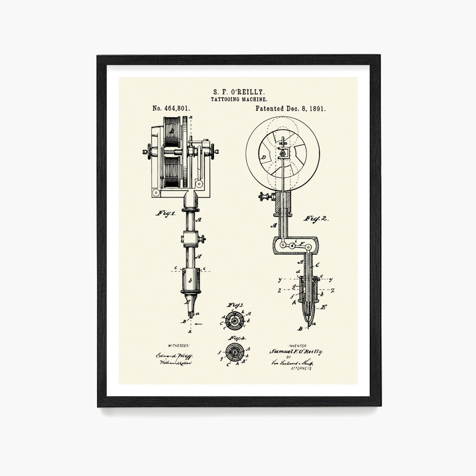 Tattoo Poster Tattoo Art Print Vintage Tattoo Tattoo Gun - Etsy