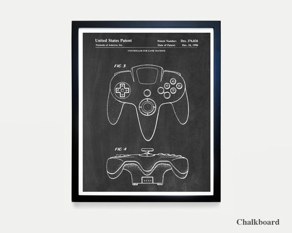 Video Game Controller Patent Poster Video Game Wall Art - Etsy
