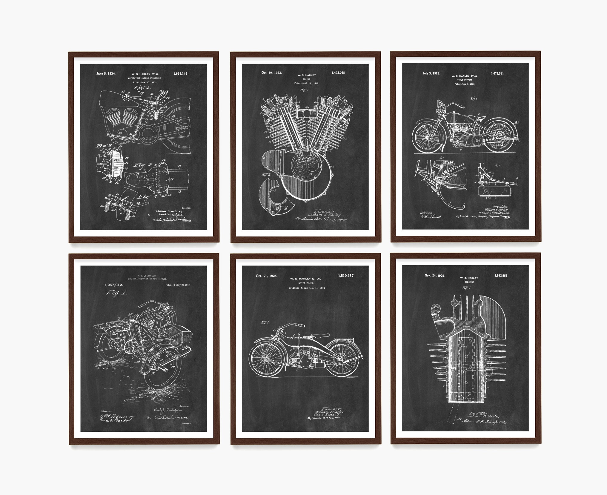 Giclée Motorcycle Gift Motorcycle Art Gift Motorcycle Patent Poster ...