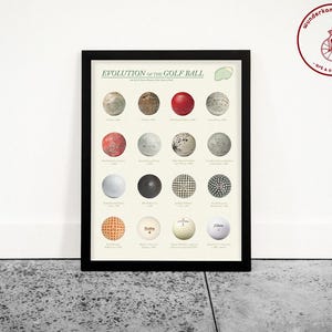 Evolution of Golf Ball Poster: Vintage Golf Patent Art - Etsy