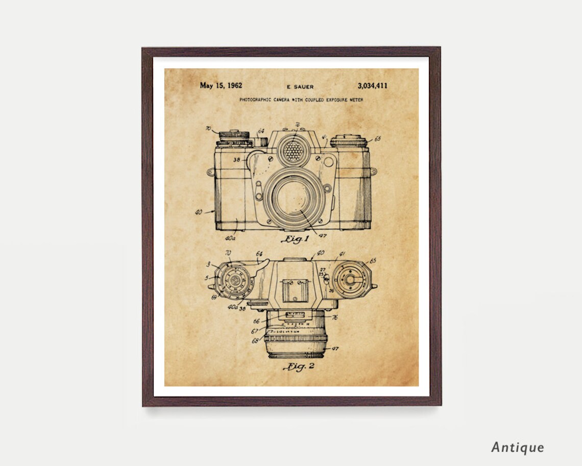 Camera Poster Camera Art Camera Patent Art FIlm Camera | Etsy