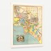 Los Angeles Map, LA Map Art, Map Decor, California Map, Los Angeles Art ...