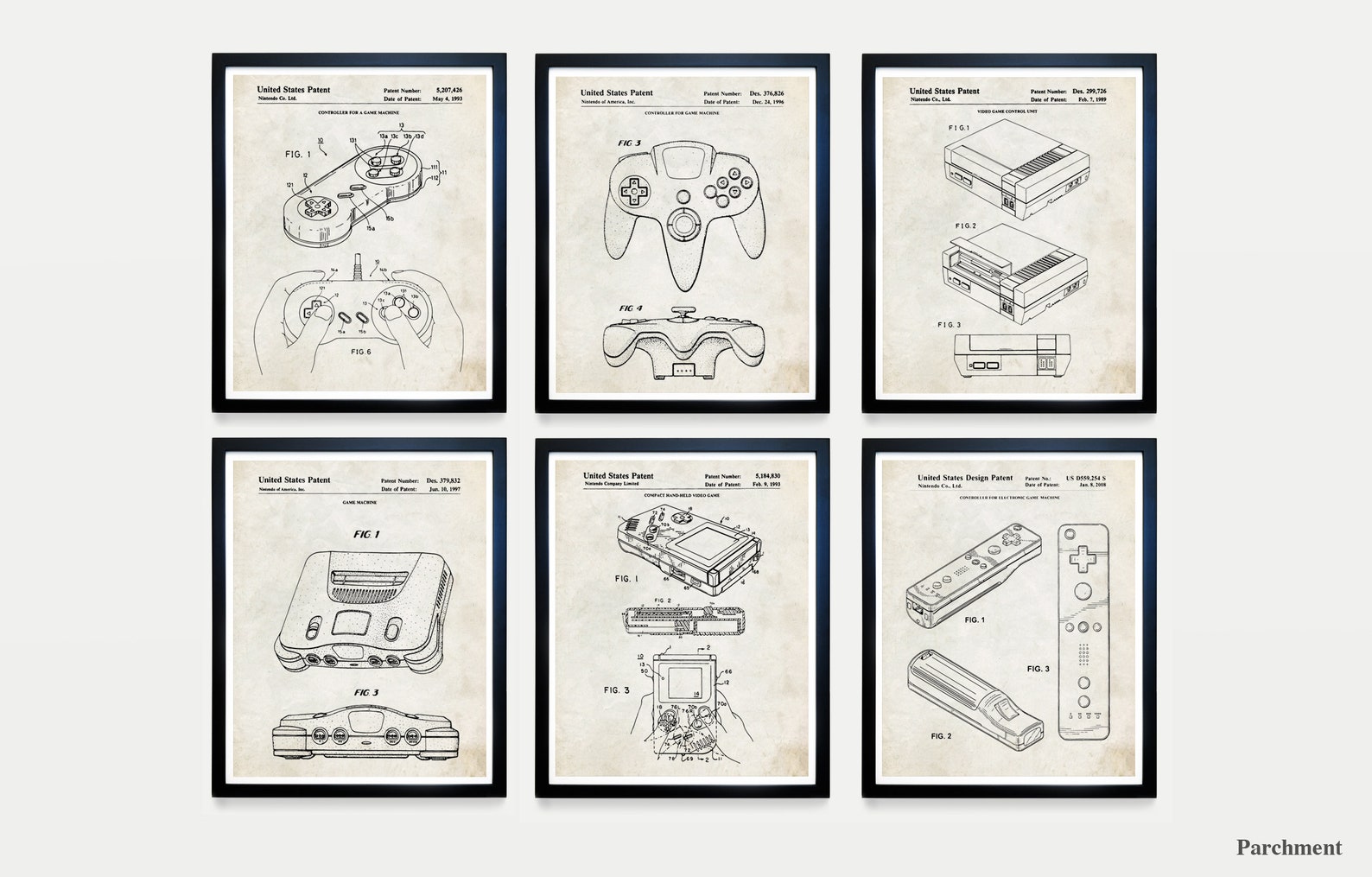 Video Game Patent Poster Video Game Wall Art Gamer Gift E | Etsy