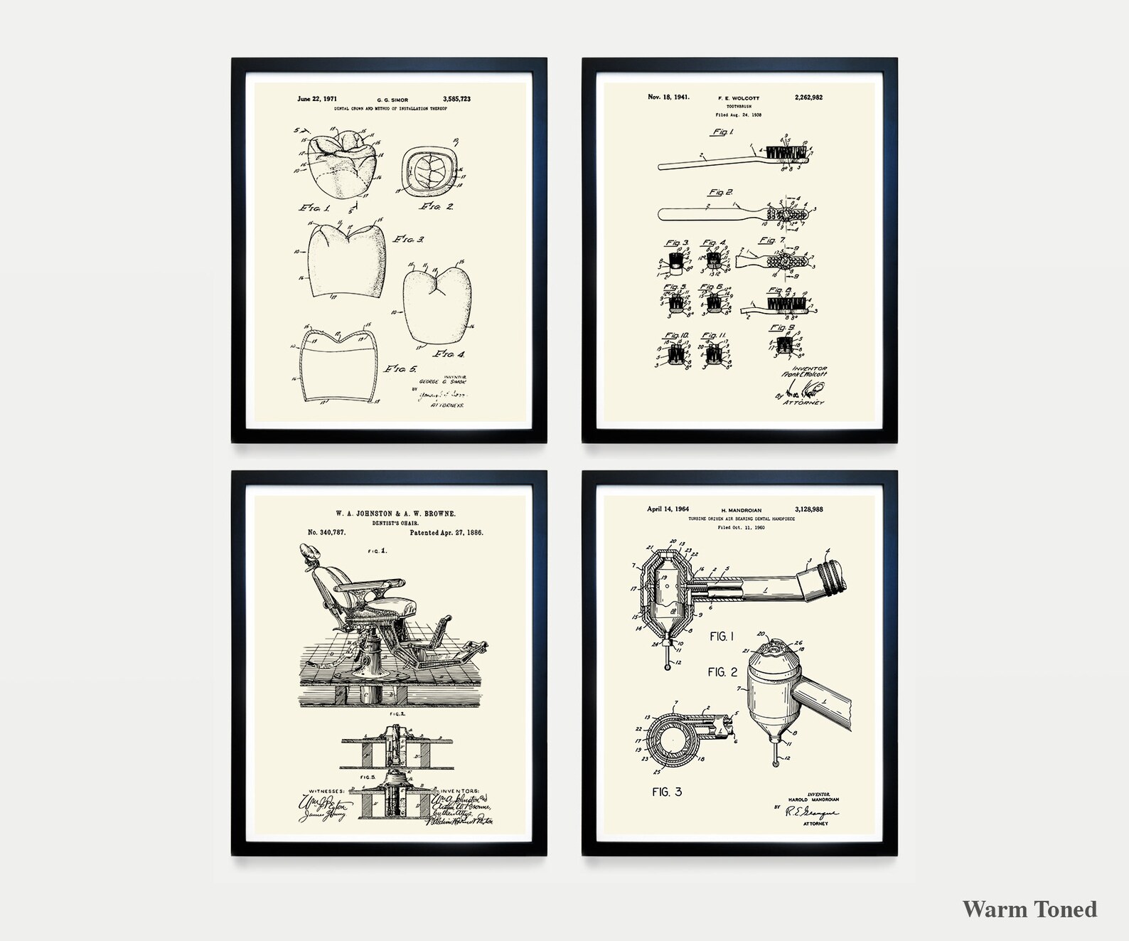 Dentist Patent Poster Dentist Office Wall Art Dentist Gift - Etsy