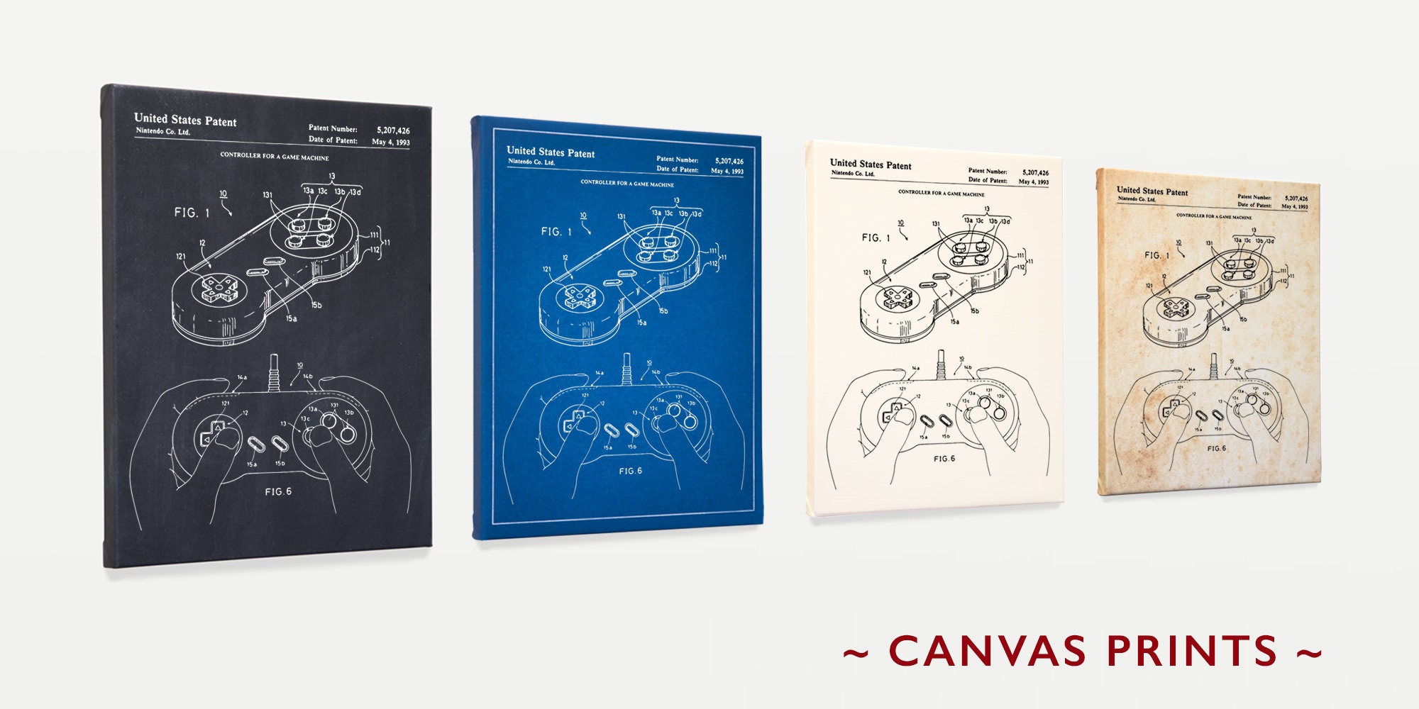 Video Game Controller Patent Poster Video Game Wall Art | Etsy