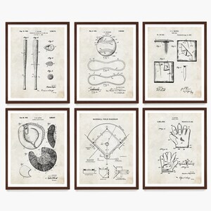 Baseball Patent Print Baseball Wall Art Baseball Poster - Etsy