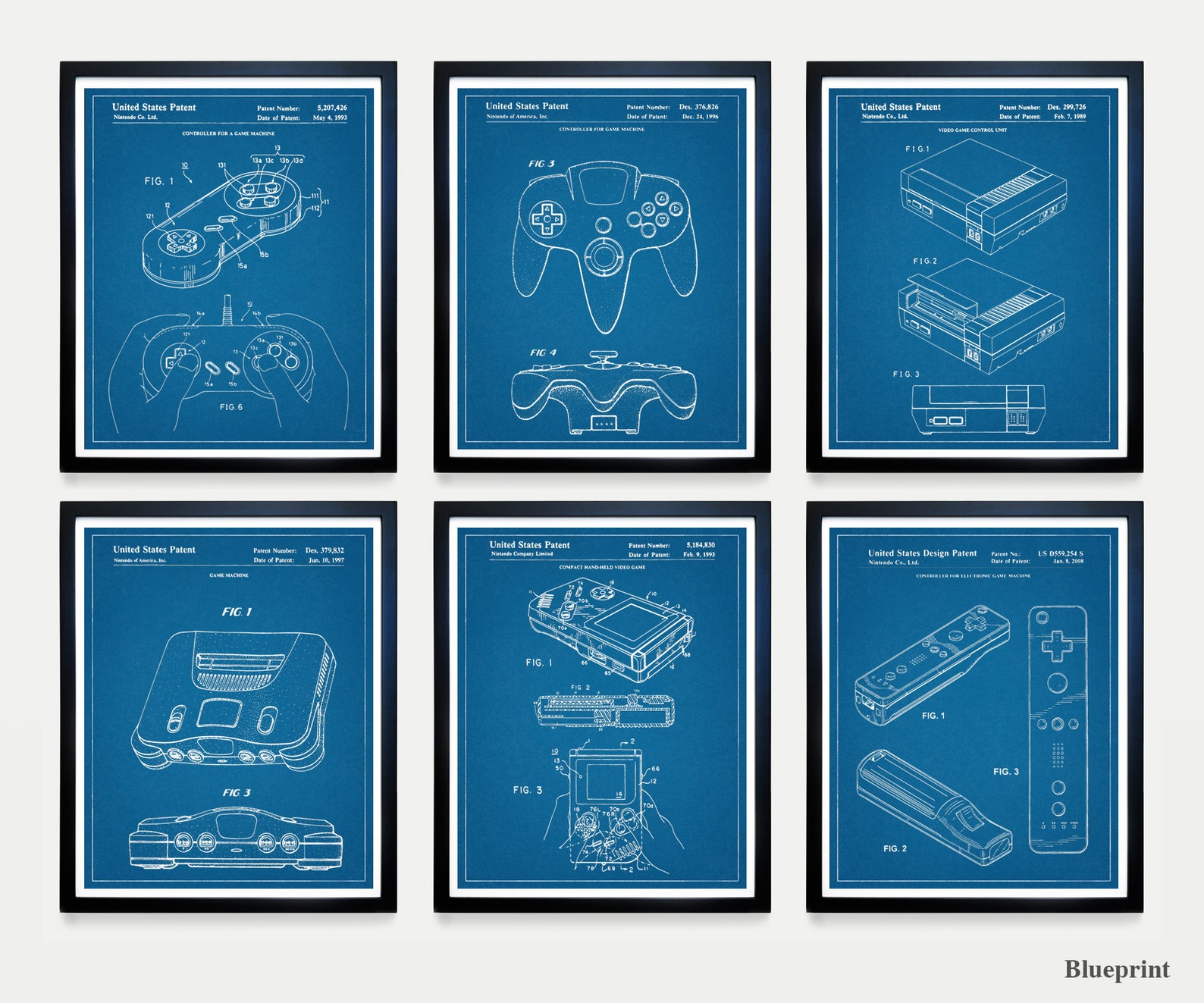 Video Game Patent Poster Video Game Wall Art Gamer Gift E | Etsy