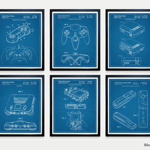 Video Game Patent Art Prints: Console & Controller Designs - Etsy
