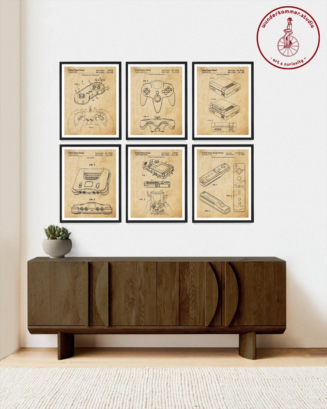 Video Game Patent Art Prints: Console & Controller Set - Etsy