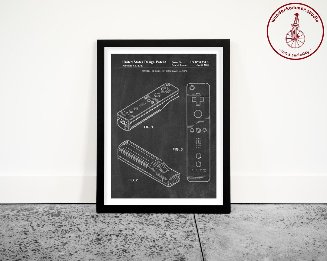 Video Game Controller Patent Poster, Video Game Wall Art, Gamer Gift ...