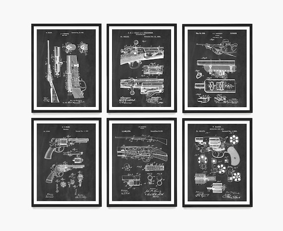 Gun Patent Art Gun Art Firearm Patent Firearm Art Gun - Etsy