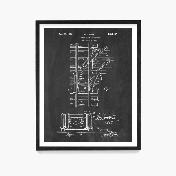 Railroad Chalkboard - Etsy