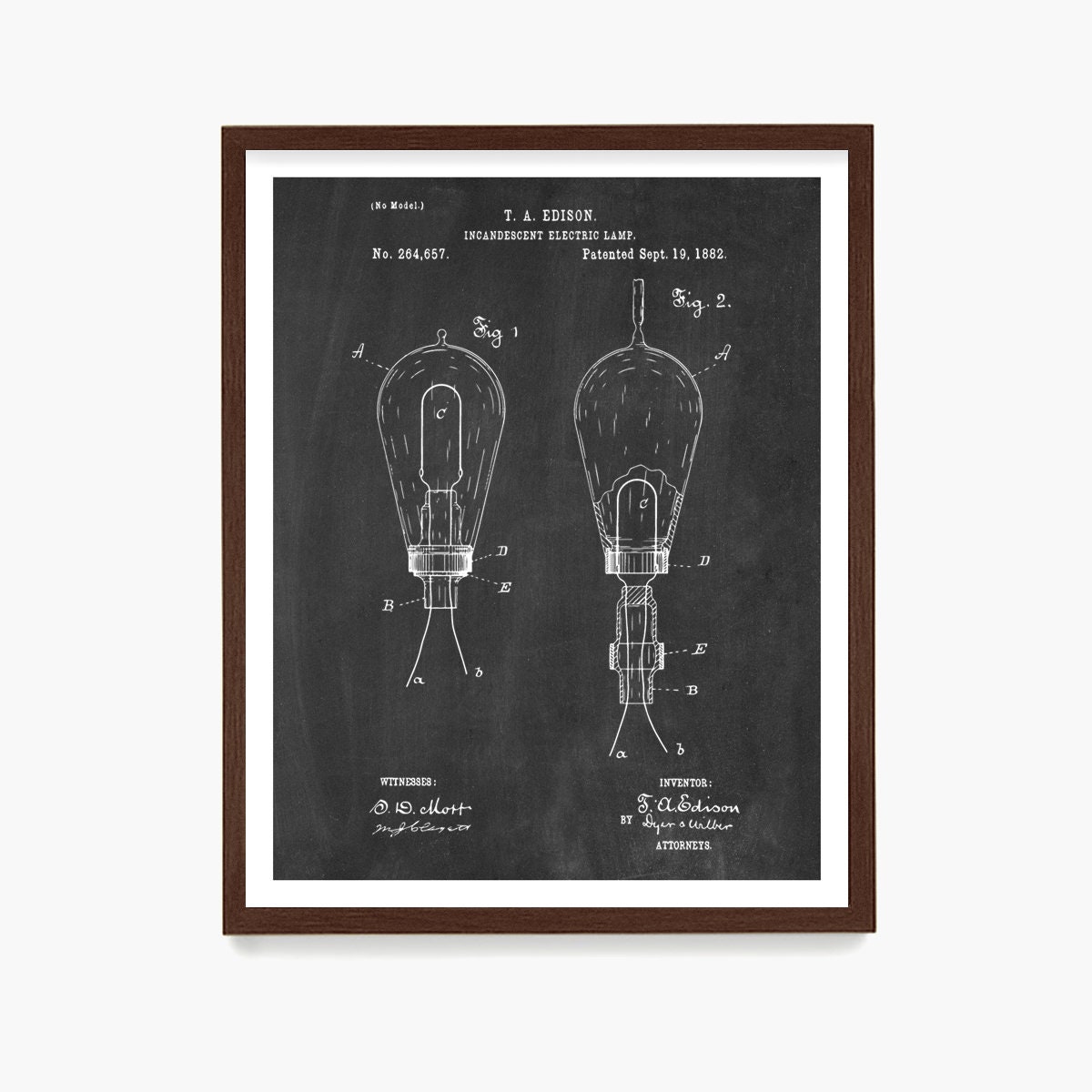 Thomas Edison Light Bulb Invention