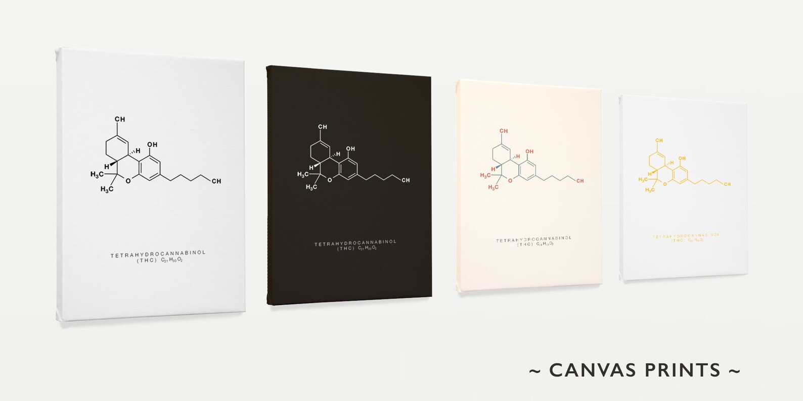 Cannabis Poster THC Molecule Poster THC Art Molecule Art - Etsy