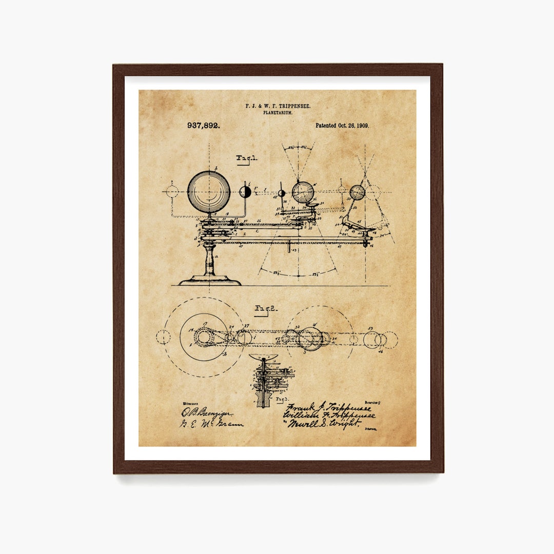 Planetarium Patent Print: Vintage Celestial Space Art - Etsy