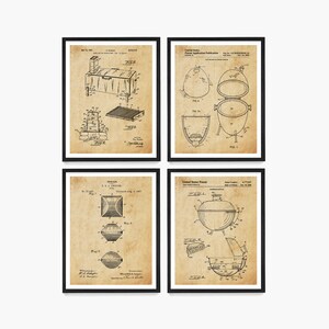 BBQ Patent Art, BBQ Wall Art, BBQ Poster, Barbecue Patent, Grill Patent ...
