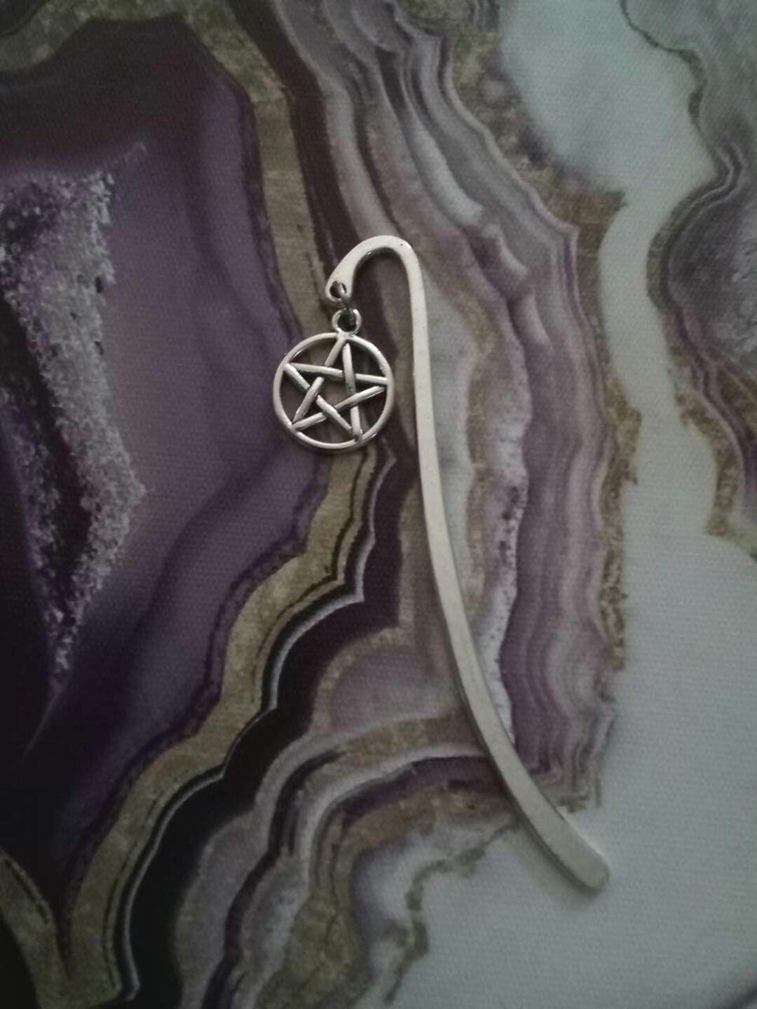 Pentacle Metal Bookmark - Etsy