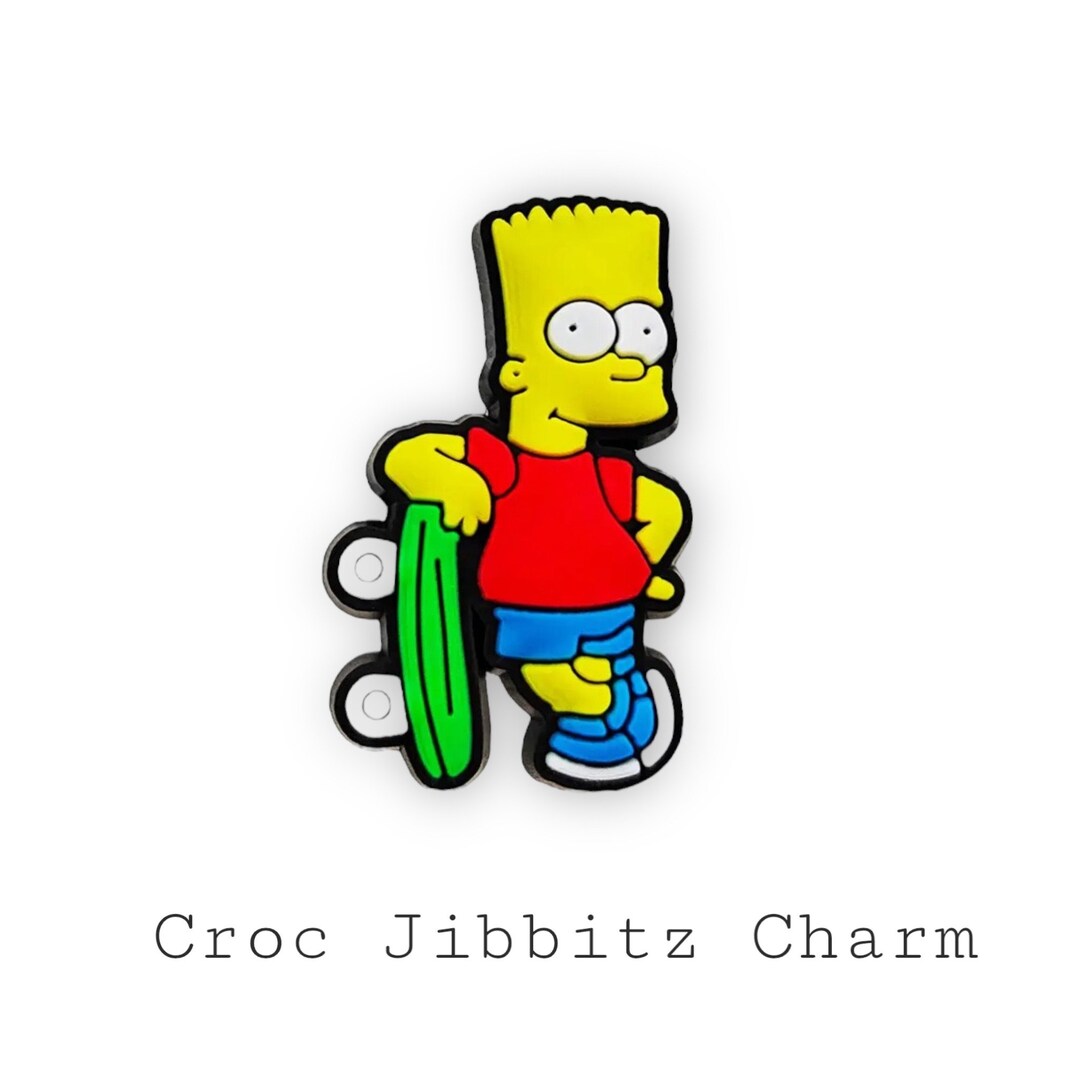 The Simpsons Bart Simpson Croc Jibbitz Charm - Etsy Australia