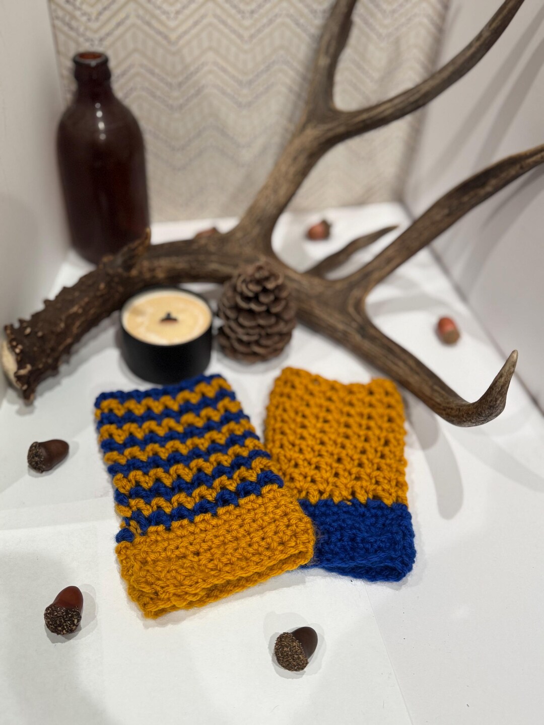 Handmade MSU Bobcat Crochet Fingerless Gloves - Etsy