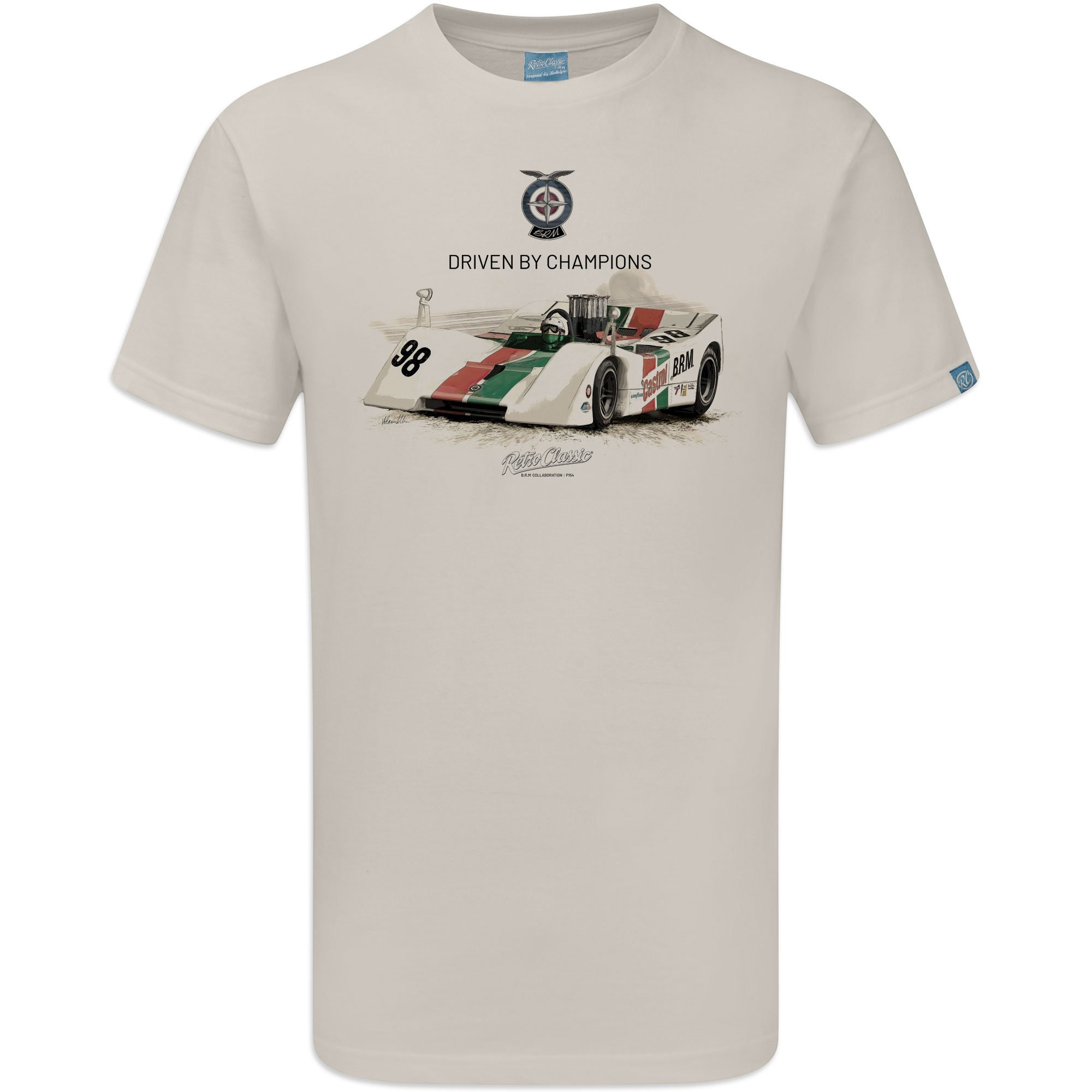 Retroclassic Mens 1970 BRM P154 Can-am Racing Series Race Car T-shirt ...